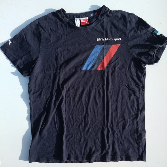 Puma | Shirts | Bmw Puma Collab Tshirt Xl Blue Measurement Good ...